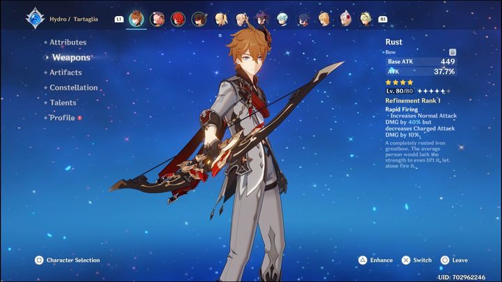 Genshin Impact: Childe – beste Builds (Hydro) Tipps