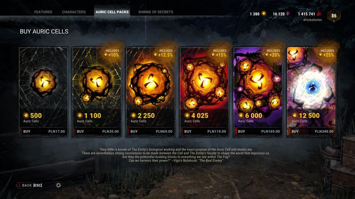 Dead by Daylight: Währungen – Blutpunkte, schillernde Scherben und ...