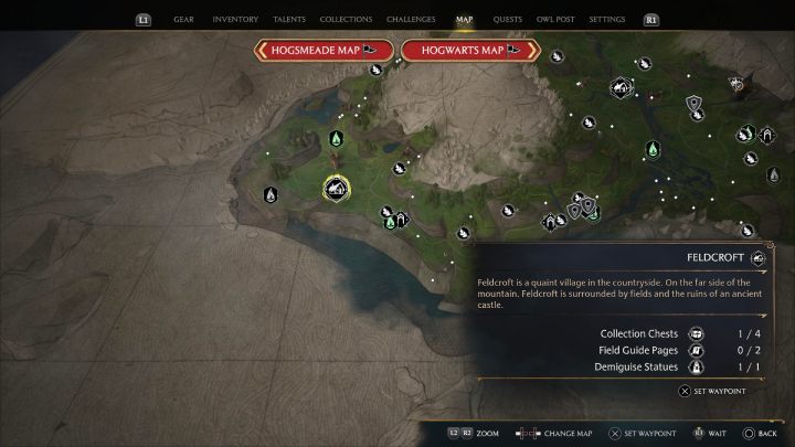 Das Legacy von Hogwarts: Region Feldcroft – Sammeltruhen -Tipps